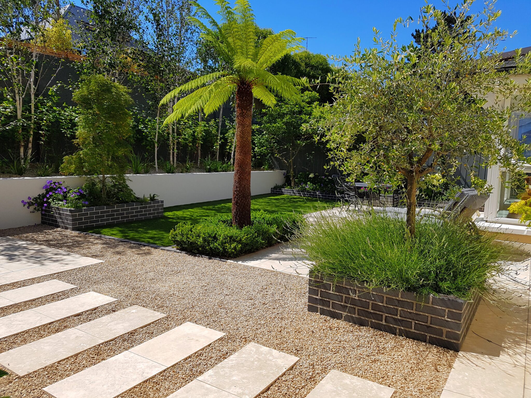Opulent Outdoor Courtyard Garden Design Carrickmines