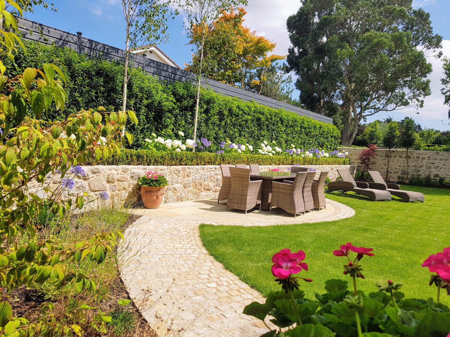 Simple & Traditional Garden Design Foxrock - LandArt.ie