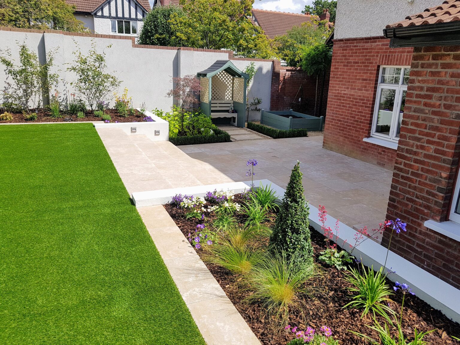 Clean, Crisp & Contemporary Garden Design in Cabinteely