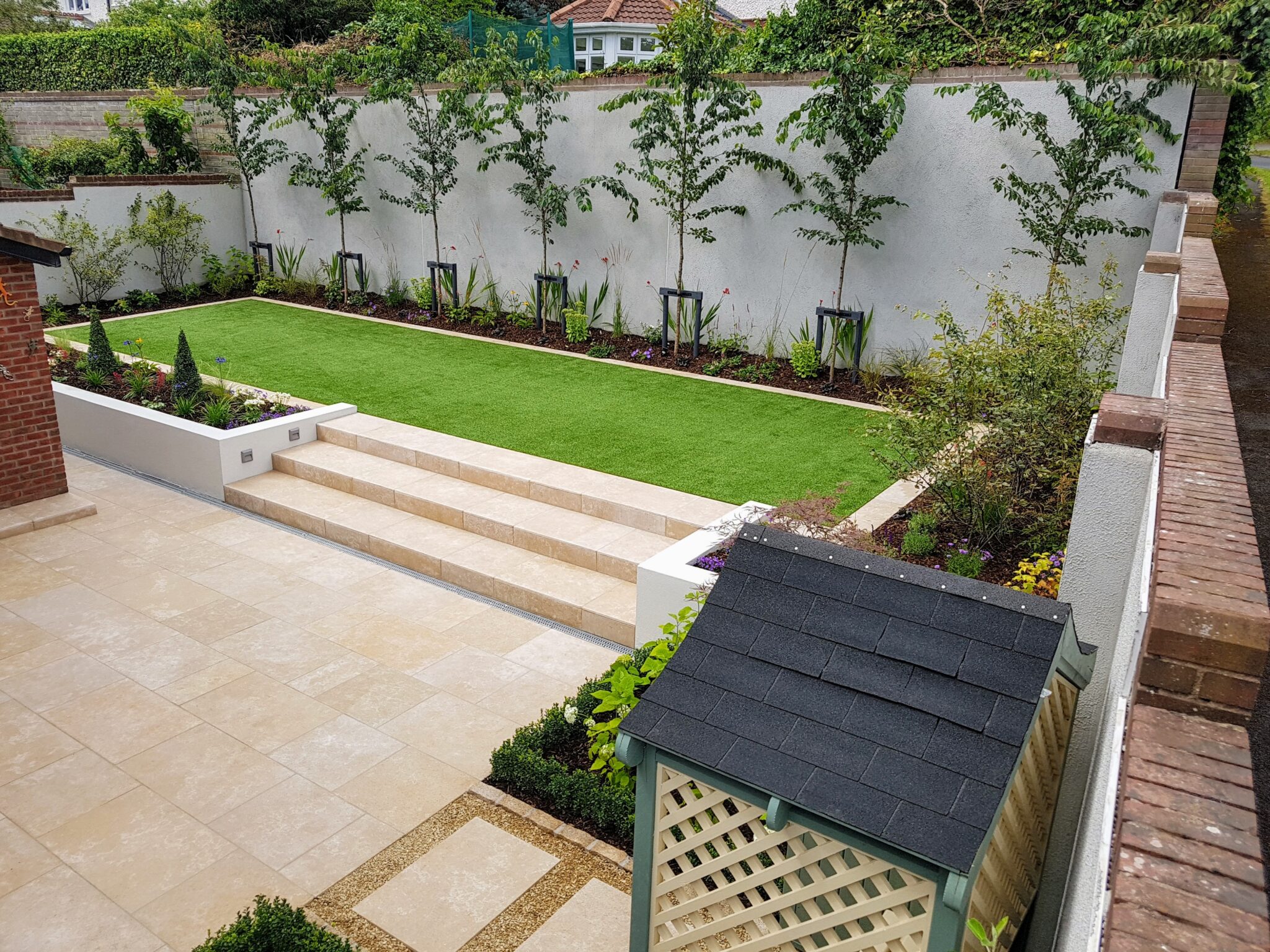 Clean, Crisp & Contemporary Garden Design in Cabinteely