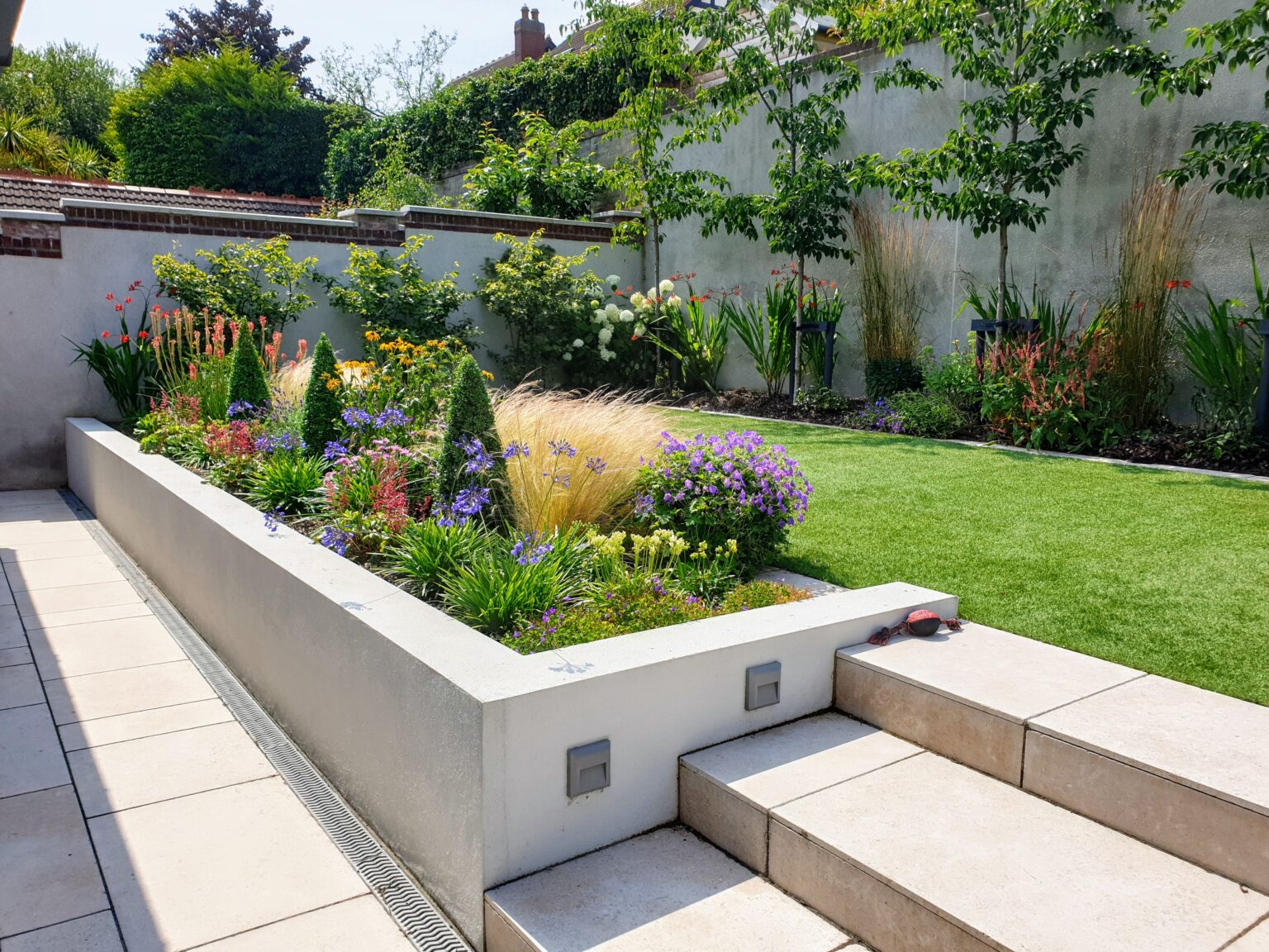 Clean, Crisp & Contemporary Garden Design in Cabinteely