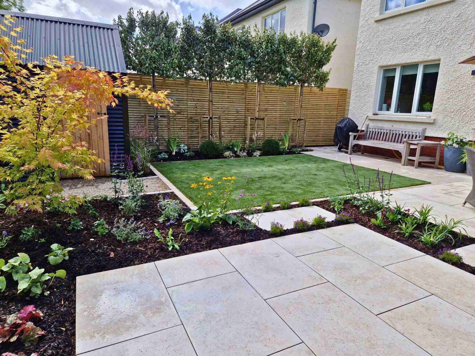 Chic & Sophisticated Small Urban Back Garden Design-LandArt
